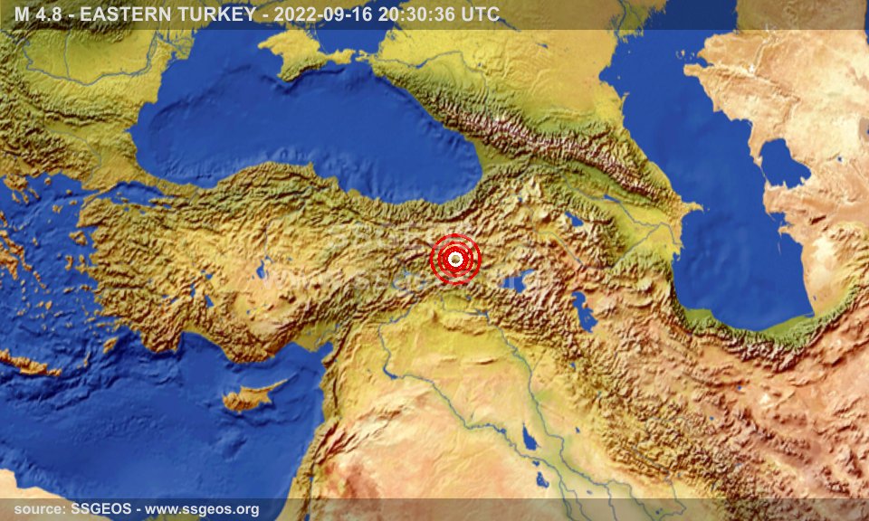 Elburz Mountains Physical Map