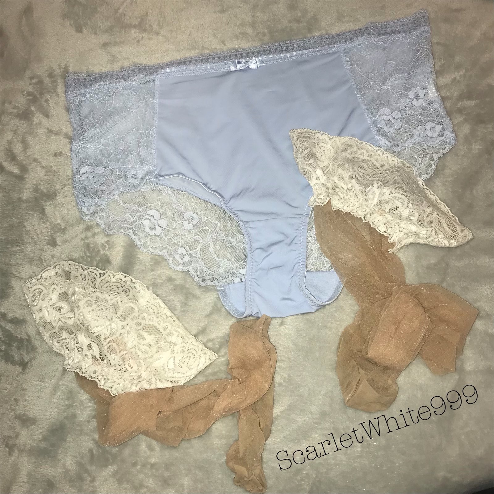 Kinky Curvy Scarlet 🇬🇧 🌹 on Twitter: "Pale Blue Big Panties - with a side of innocent hold ups ...