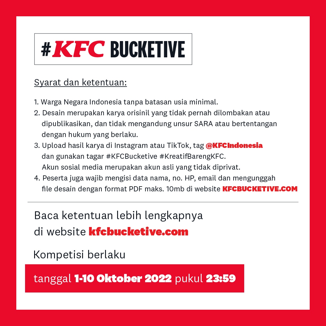 KFC Indonesia (Jagonya Ayam!) on Twitter: "Hari ini event ultah KFC Indonesia ke-43 dimulai lho ...