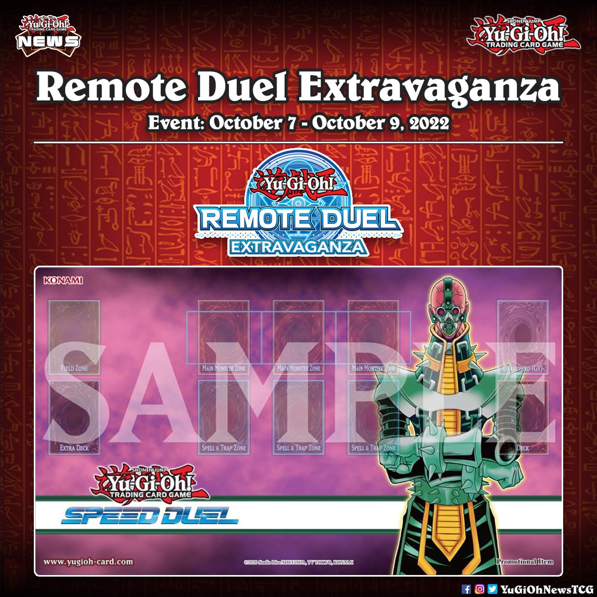 YuGiOh News on Twitter: " 𝗥𝗲𝗺𝗼𝘁𝗲 𝗗𝘂𝗲𝗹 𝗘𝘅𝘁𝗿𝗮𝘃𝗮𝗴𝗮𝗻𝘇𝗮 - 𝗡𝗼𝗿𝘁𝗵 𝗔𝗺𝗲𝗿𝗶𝗰𝗮 New Speed Duel Game Mat has ...