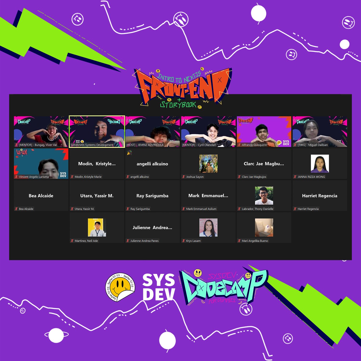 SAMAHAN Systems Development on Twitter: "That’s it for Day 3 of SysDev Code Camp for Dummies ...