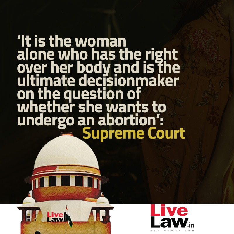 Live Law on Twitter: "#SupremeCourt #SupremeCourtOfIndia #Abortion https://t.co/HIgQPcqjXy ...