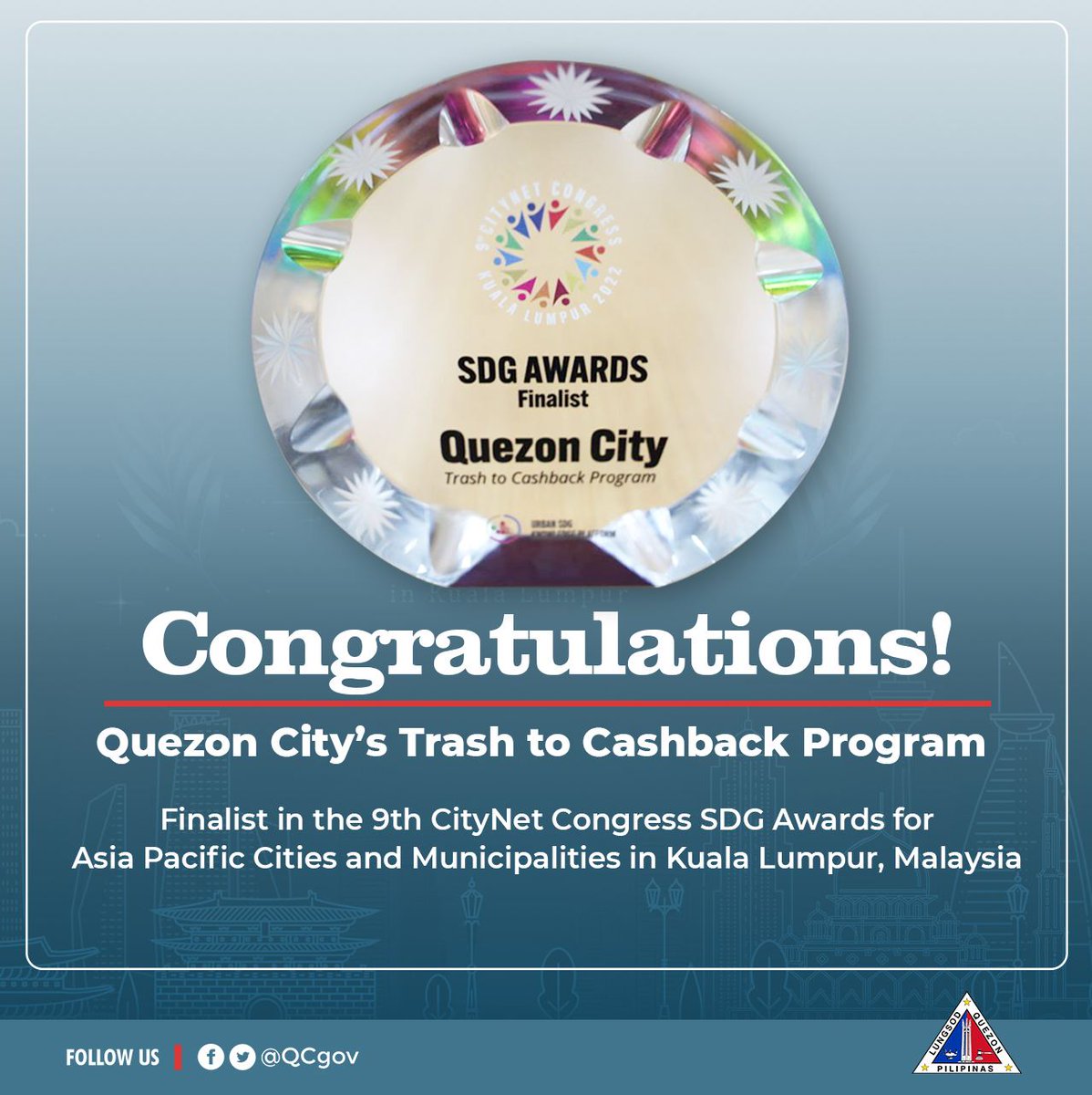 Quezon City Government on Twitter: "Muling kinilala ang Quezon City at ang programang Trash to ...