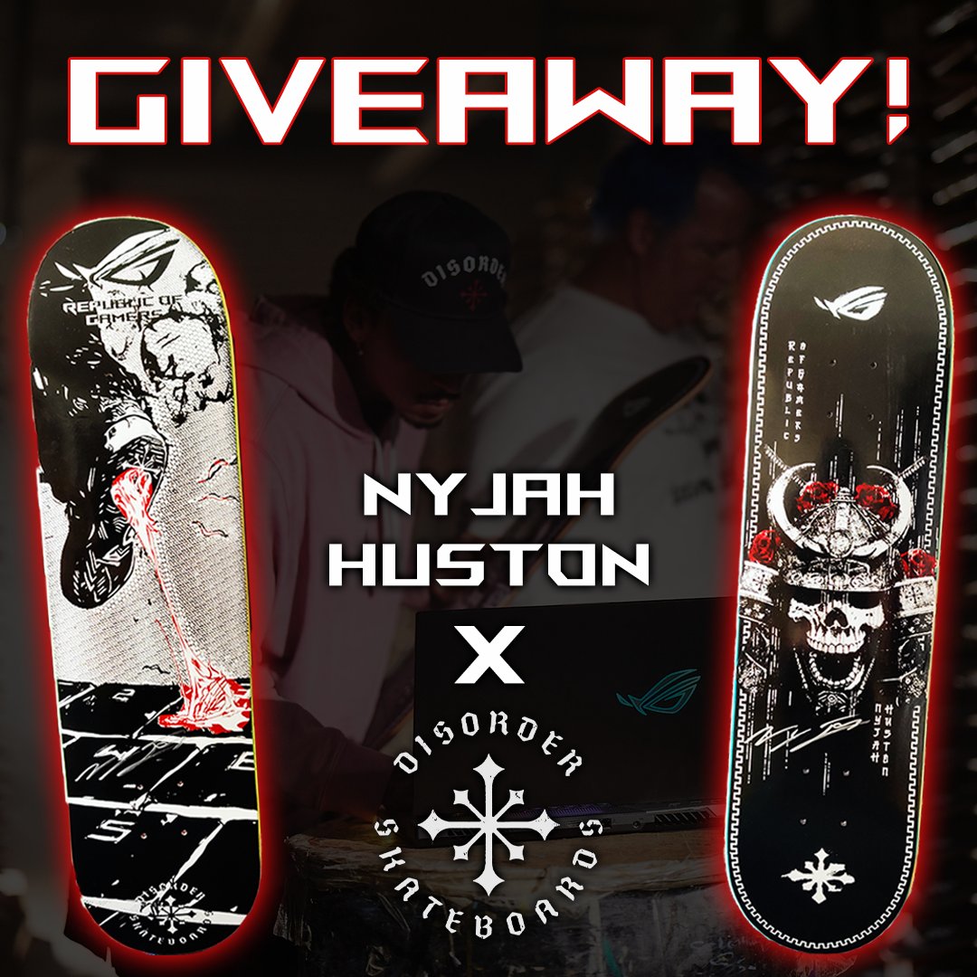 ROG UK on Twitter: "Congrats to @SassyVixenx for winning our Nyjah Houston x Disorder giveaway!😍 ...