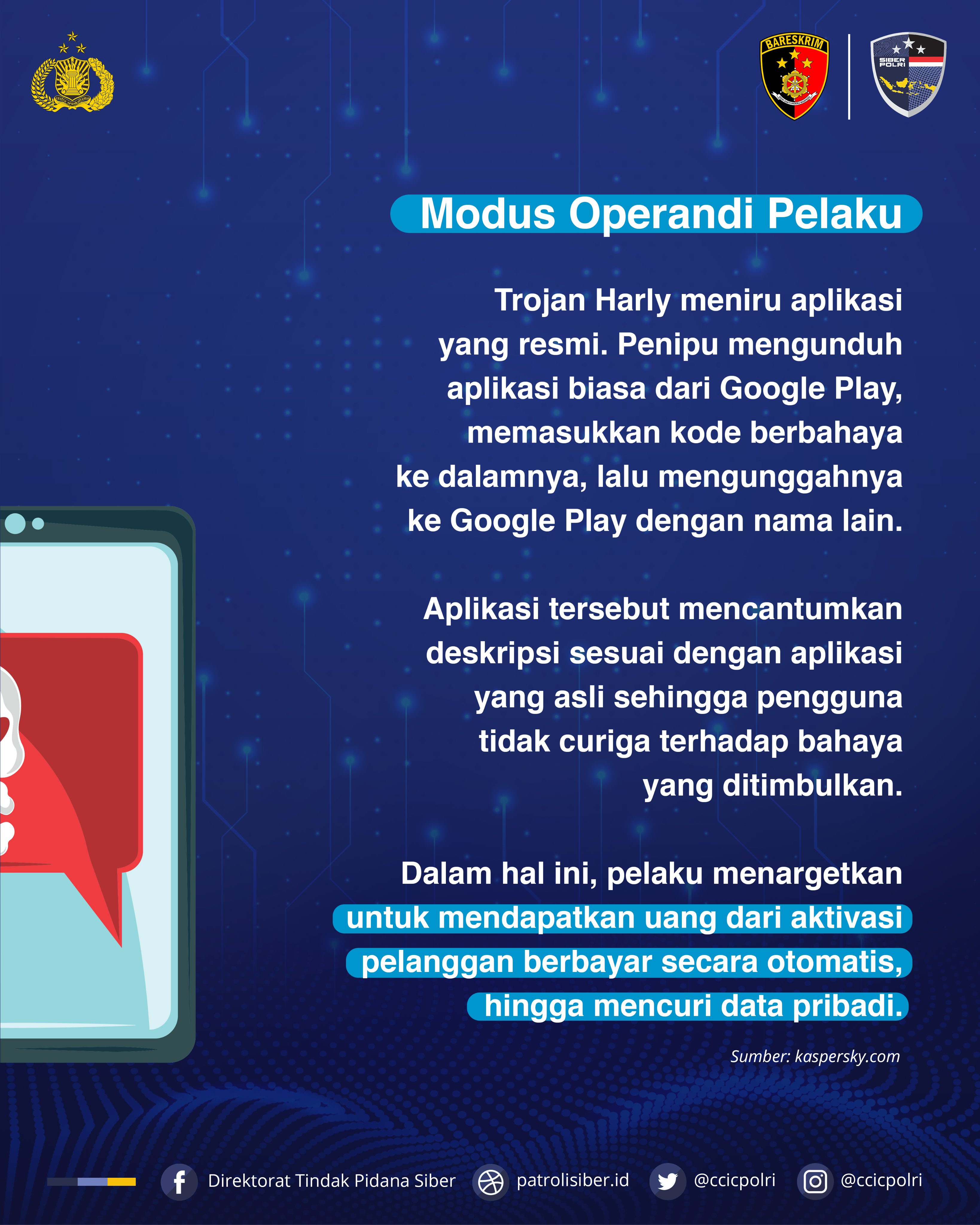 Direktorat Tindak Pidana Siber Bareskrim Polri (@CCICPolri) / Twitter