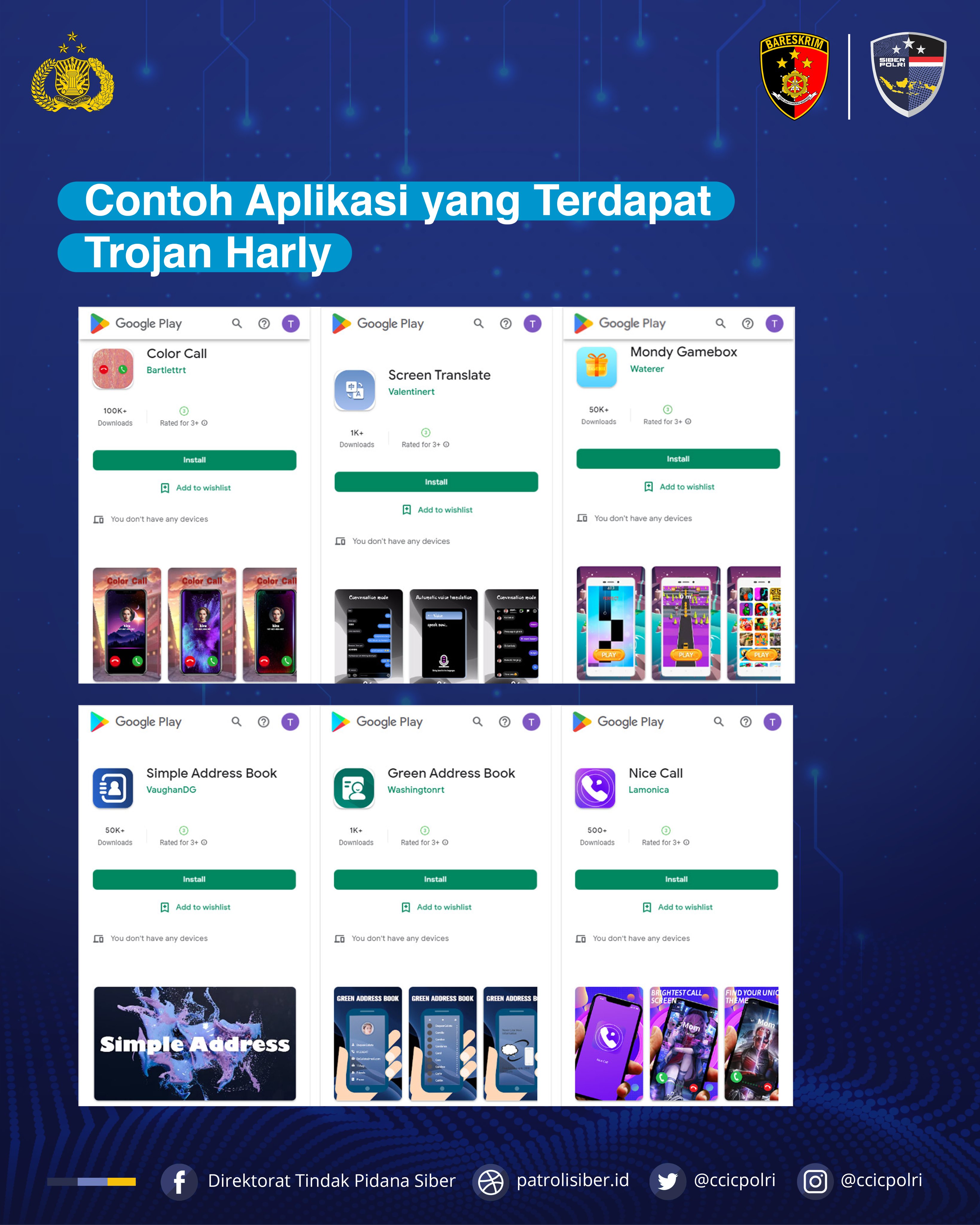 Direktorat Tindak Pidana Siber Bareskrim Polri (@CCICPolri) / Twitter