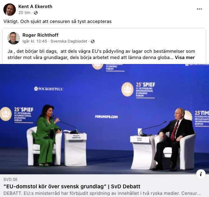 Mats Erikson on Twitter: "RT @Myrannosaurus: SD är och förblir Sveriges mest Putinvänliga parti ...