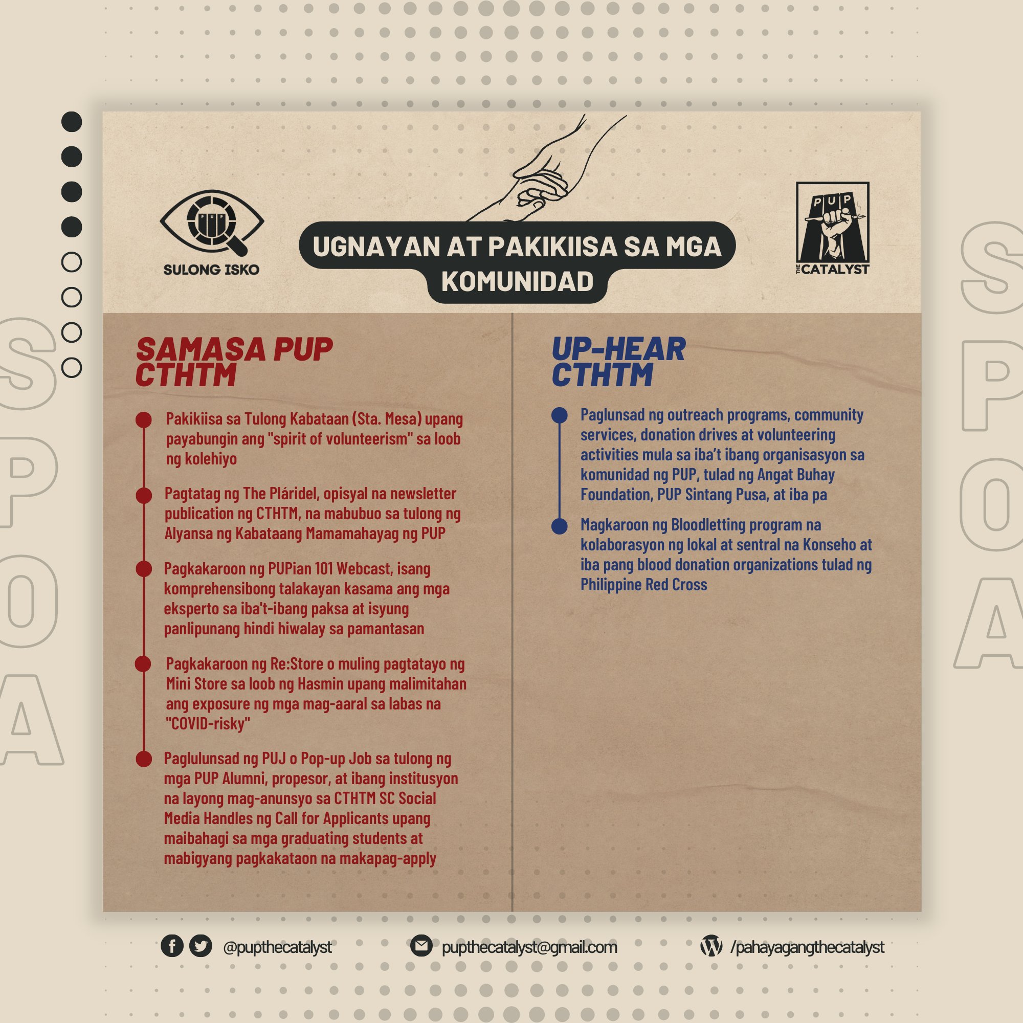 The Catalyst on Twitter: "Hinog ang mga batayan ng mga iskolar ng bayan sa samu’t-saring isyung ...