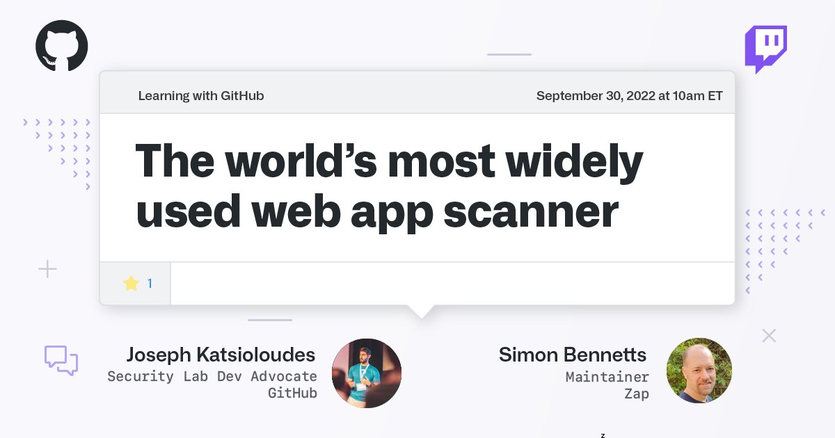 GitHub on Twitter: "OWASP Zed Attack Proxy is the world's most widely ...