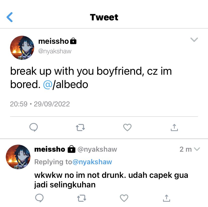 GABUNG KOMUNITAS FANFIC 📌 on Twitter: "au! cw // bl, bxb, ship cyno x xiao, harshword they’re ...