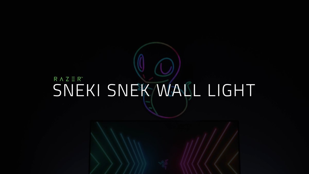R Λ Z Ξ R On Twitter Light Up With The New Razer Sneki Snek Wall Light—a Usb Powered Led Neon
