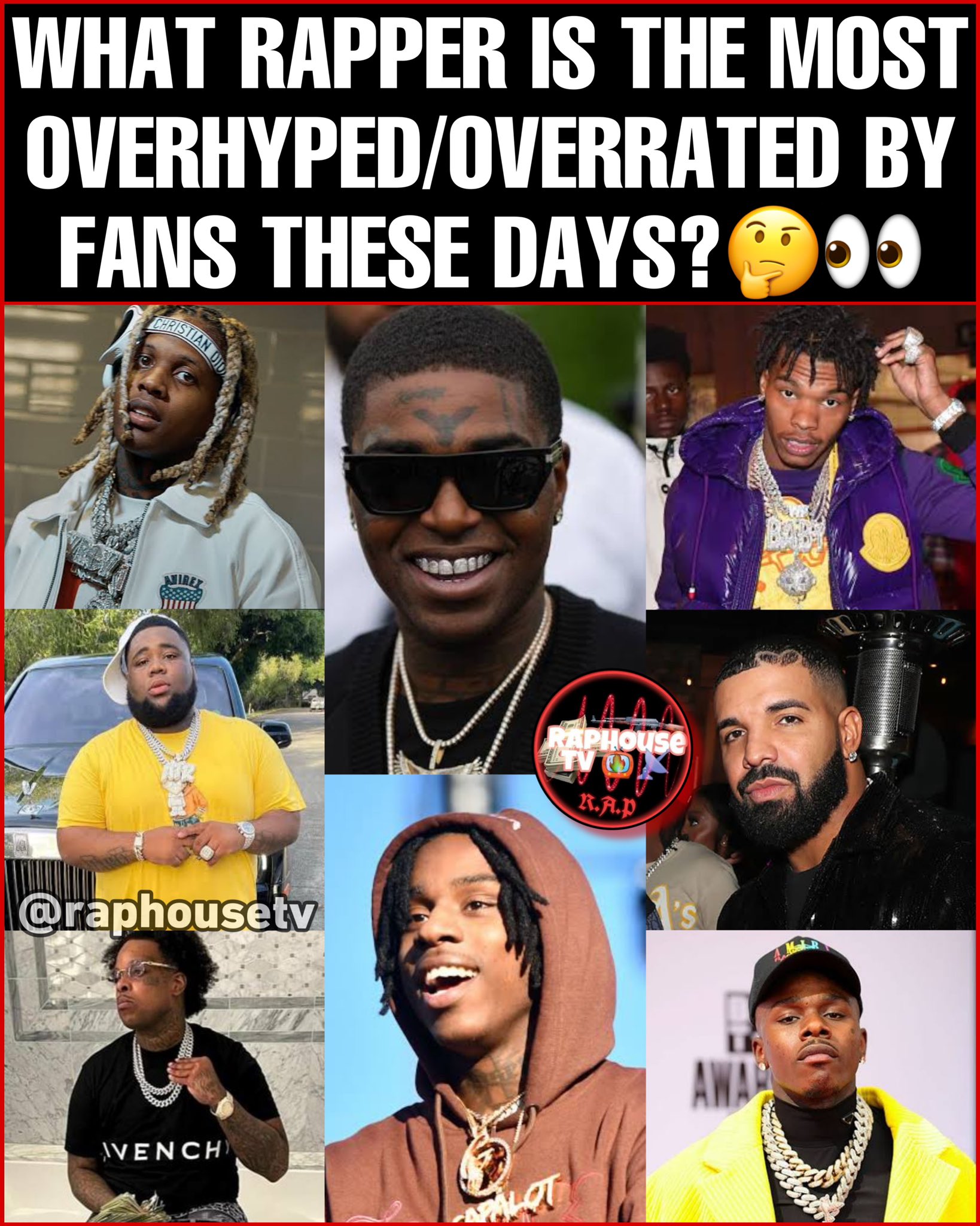 Raphousetv (RHTV) on Twitter: "What rapper is the most OverHyped/OverRated By Fans these days?🤔 ...