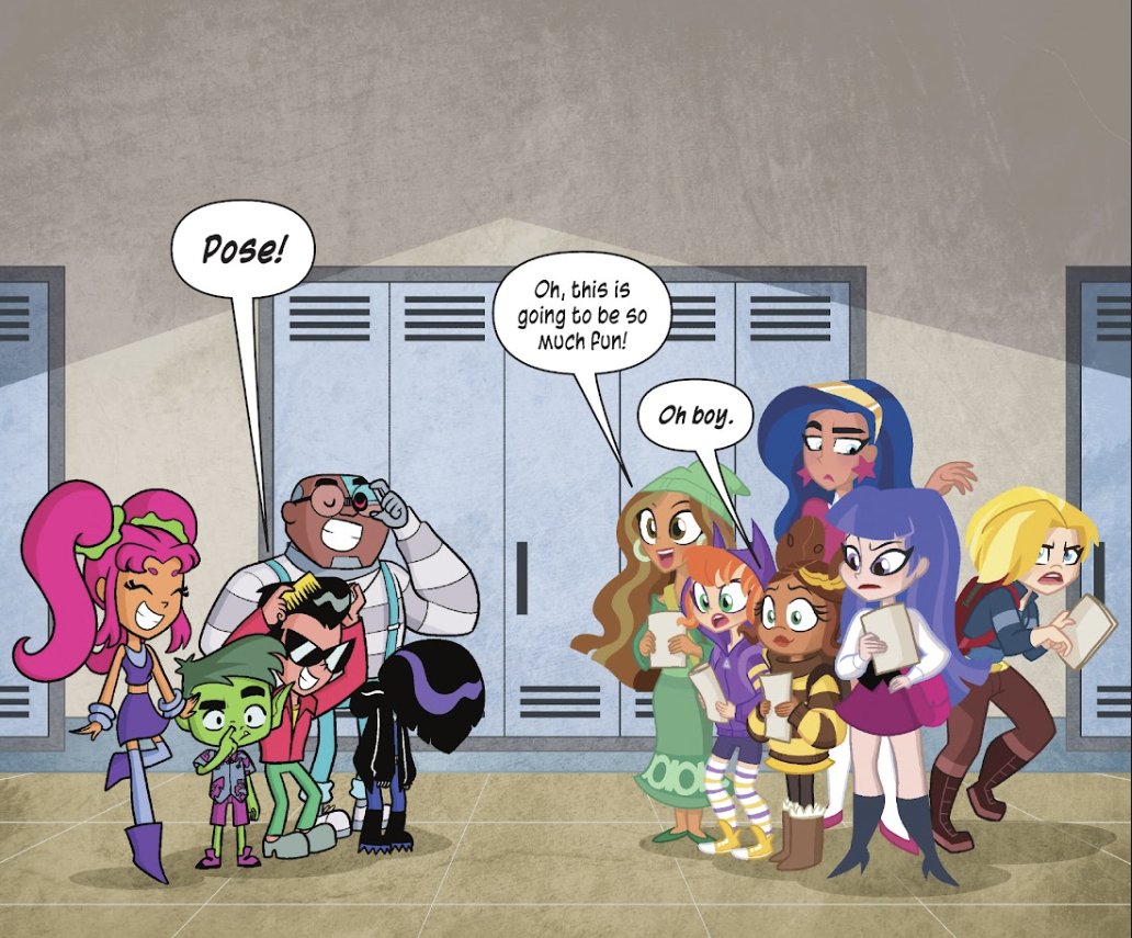 Teen titans screens on Twitter: "the TTG/DCSHG crossover book for young readers is out Despite ...