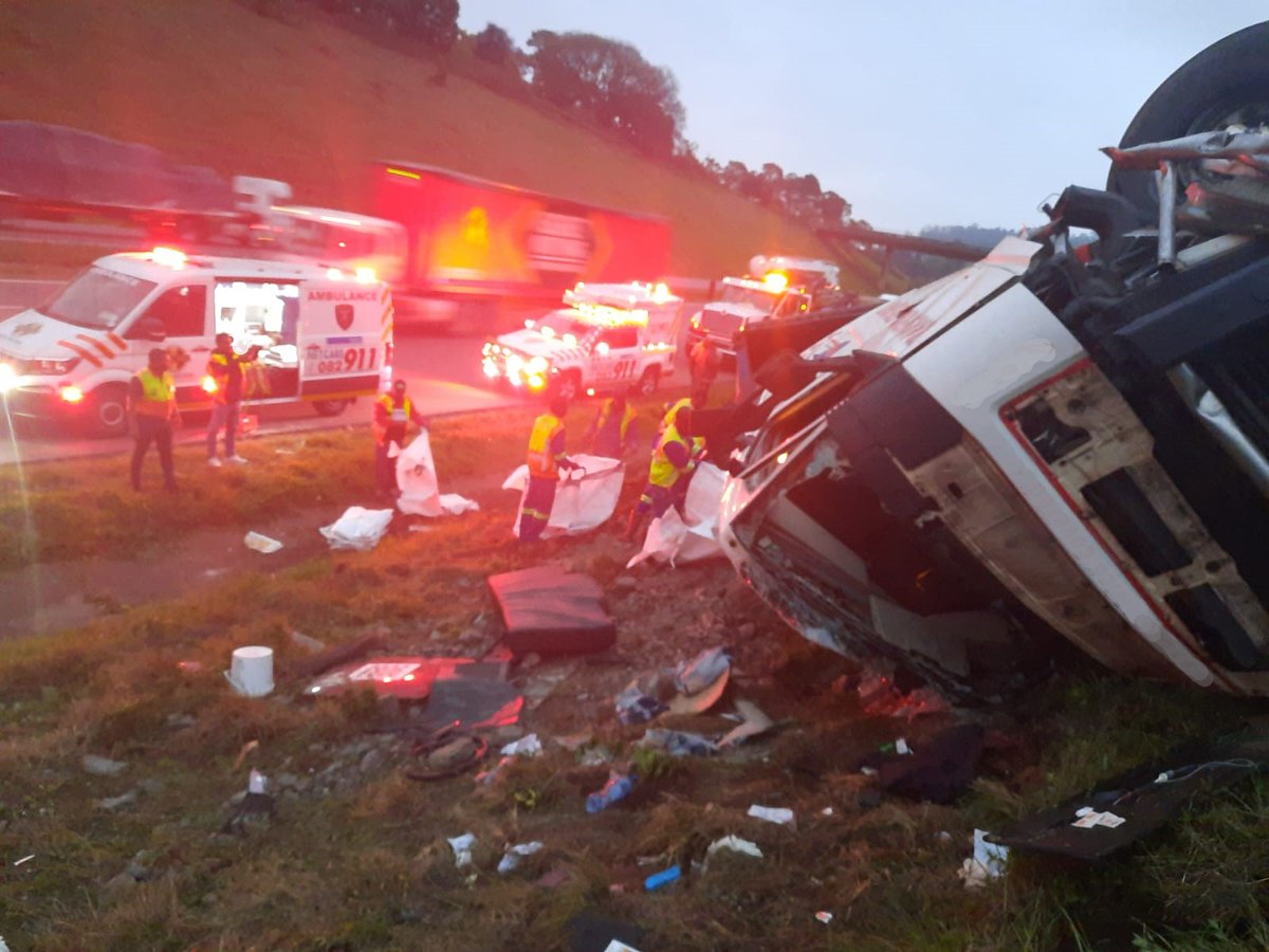 NETCARE 911 on Twitter: "KZN: Truck driver crashes into accident scene, critically injured, N3 ...