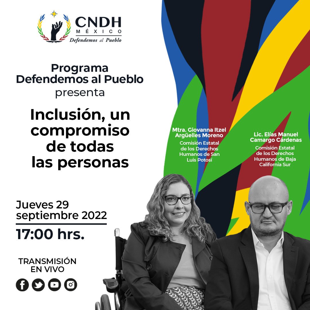 Cndh En México On Twitter No Te Pierdas Hoy A Partir De Las 17 Hrs