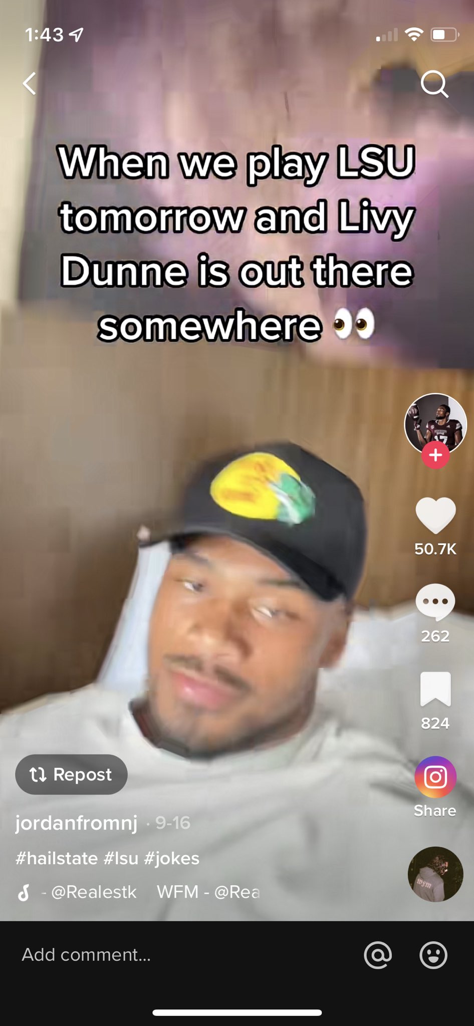 Trent on Twitter: "“Two L’s in one night” Mississippi State’s Jordan ...