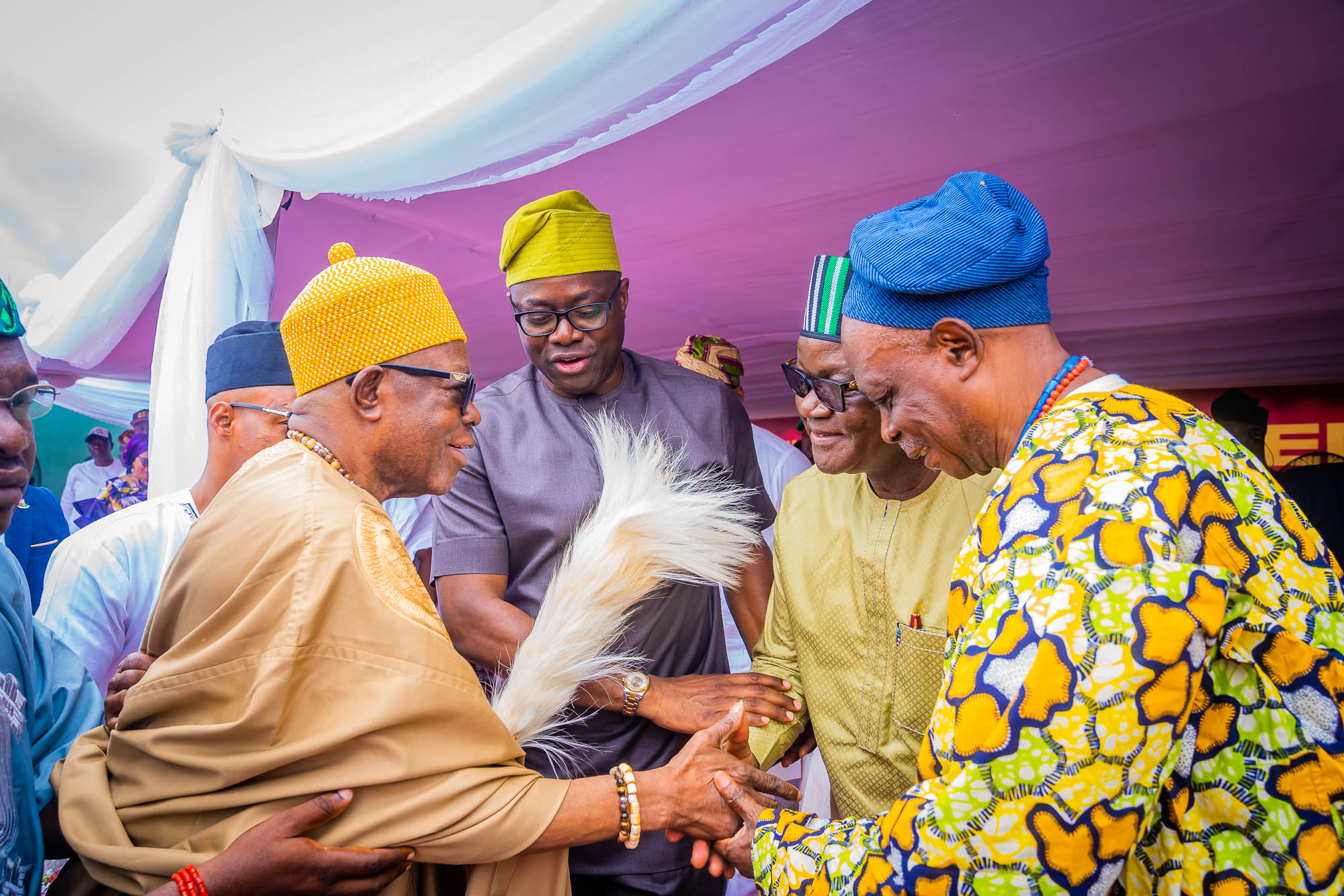 Seyi Makinde on Twitter: "Earlier today, we welcomed my brother, His Excellency, @GovSamuelOrtom ...