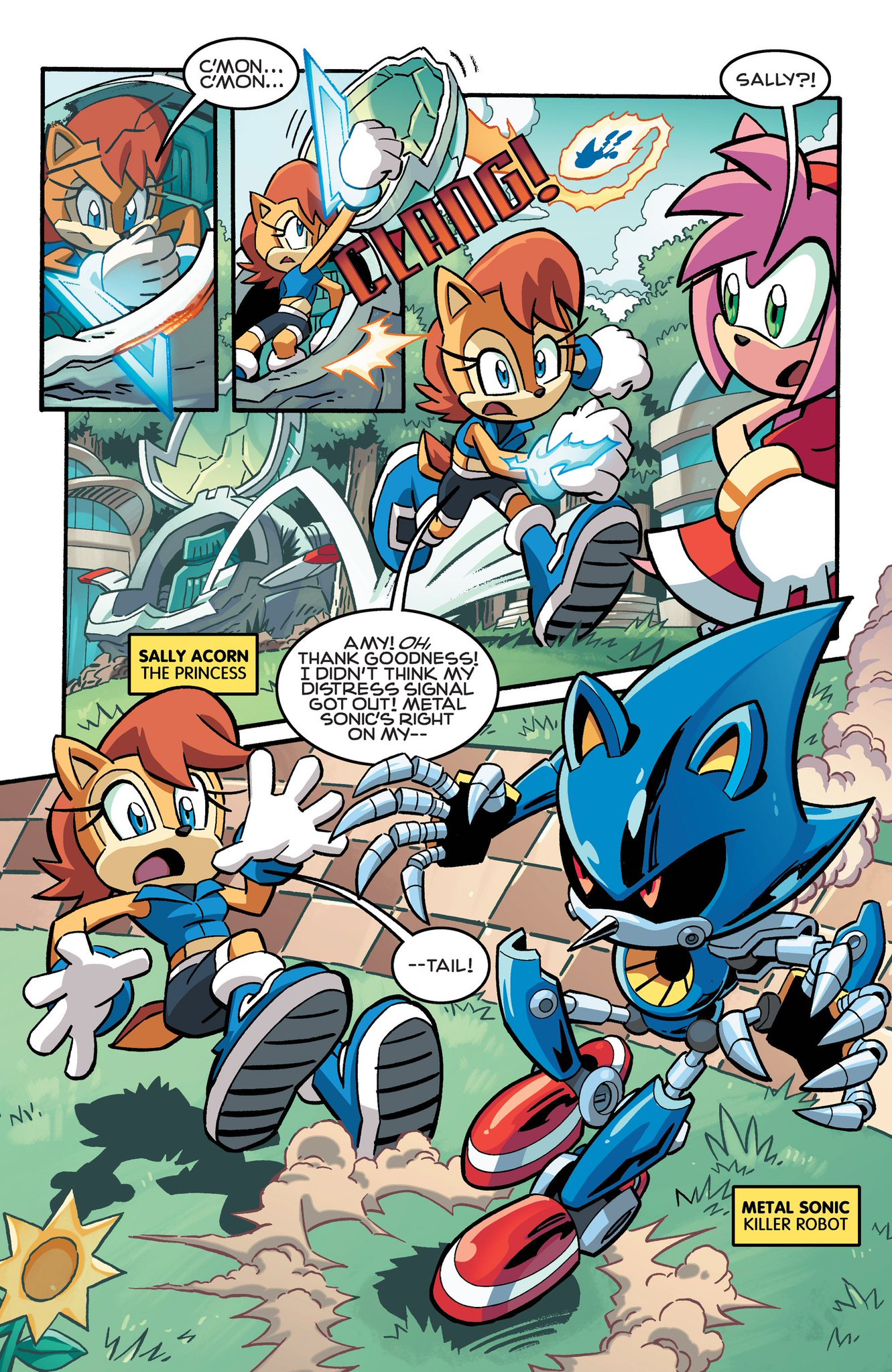 Daily Sally Acorn On Twitter Issue 256 Writing By Ian Flynn And Art By Tracy Yardley T