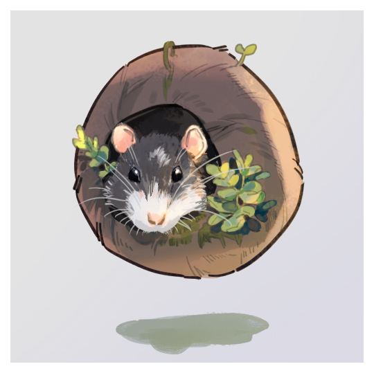 「Floating rat(photo from my bro and his g」|niseのイラスト