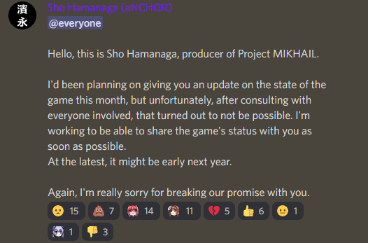 Kars on Twitter: "An update regarding the status of Muv-Luv spin-off "Project Mikhail" has been ...