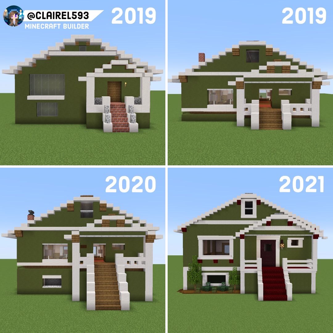 Minecraft Suburban House Blueprints