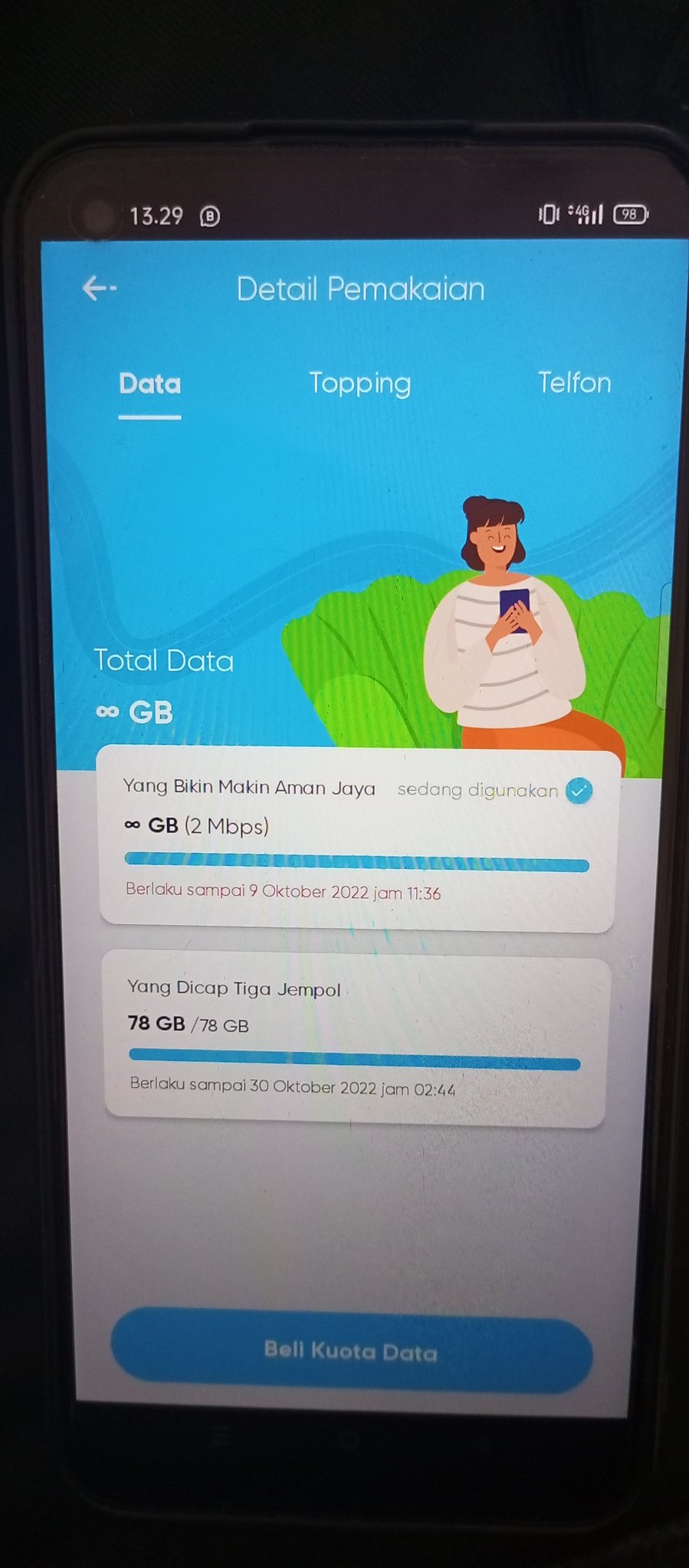 Ahmad Yakobus on Twitter: "@byu_id Ada yg tau gimana cara gantinya? FUP gw dah habis, trus ini ...