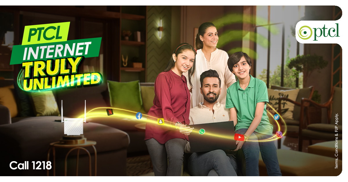 PTCL on Twitter: "You can enjoy TRULY UNLIMITED Internet ALL DAY LONG! Now enjoy unlimited ...