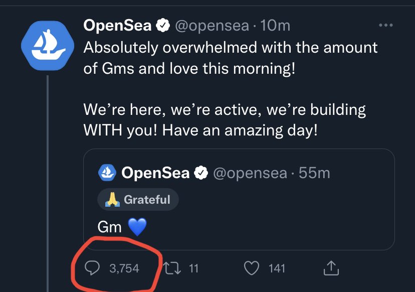 greg on Twitter: "@opensea The bots are on you like glue https://t.co/c3KXfYHD2h" / Twitter