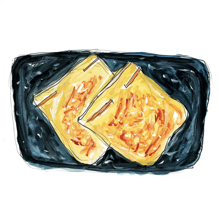 GINZA on Twitter: "【ブルーチーズ入り油揚げ】半分に切ってそろそろと指を入れて開いた内側に、ブルーチーズを多めに詰めて楊枝で口を閉じ、フライパンでこんがり焼く。片面をきつね色 ...