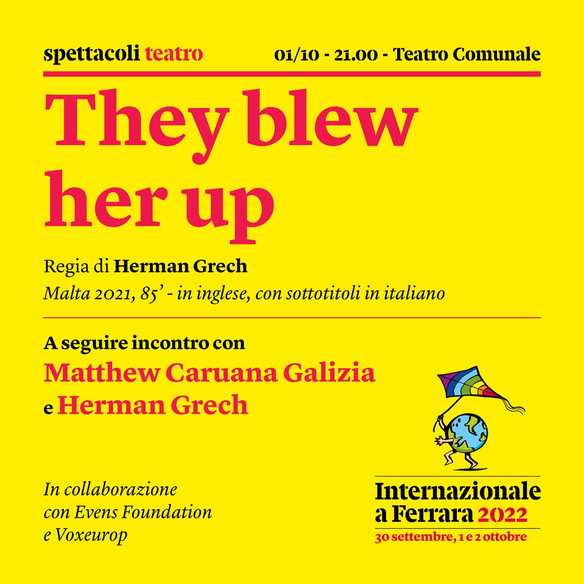 A cinque anni dall'omicidio di Daphne Caruana Galizia, lo spettacolo ... A cinque anni dall'omicidio di Daphne Caruana Galizia, lo spettacolo ...
