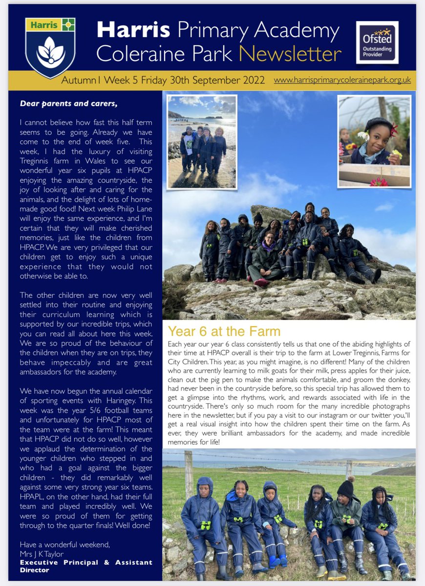 Welcome to Harris Primary Academy Coleraine Park