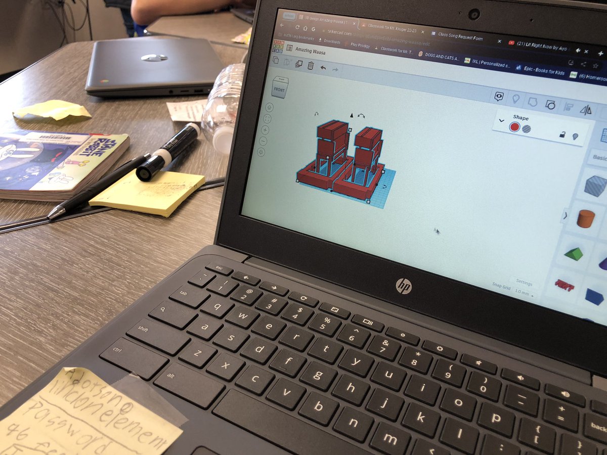 Tinkercad on Twitter: "RT @zkruger7: Students using @tinkercad to design the setting of the ...