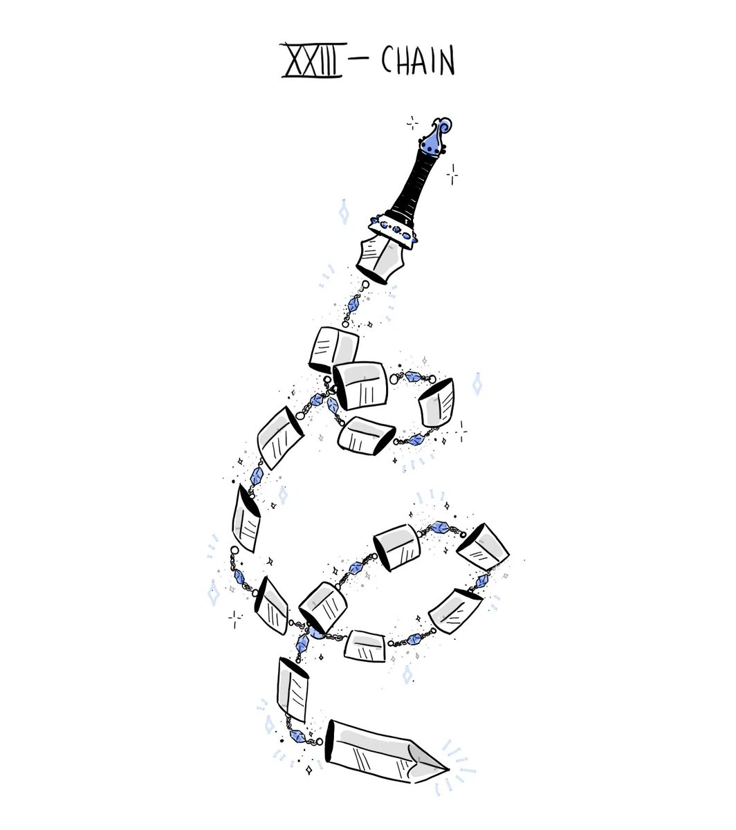 「23. Chain - 24. Coral #swordtember2022 #」|Lini🌙のイラスト