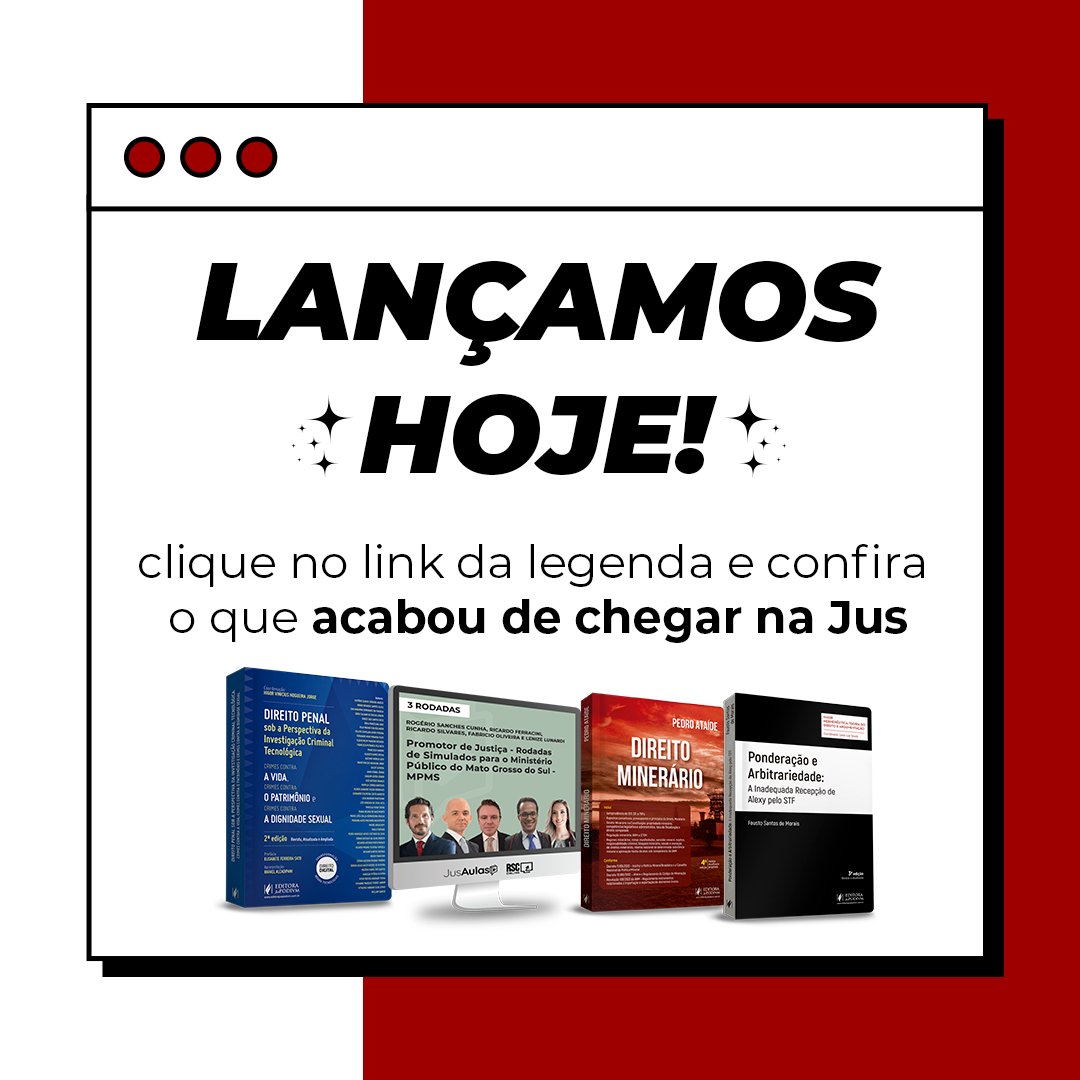 Editora Juspodivm (@editjuspodivm) / Twitter