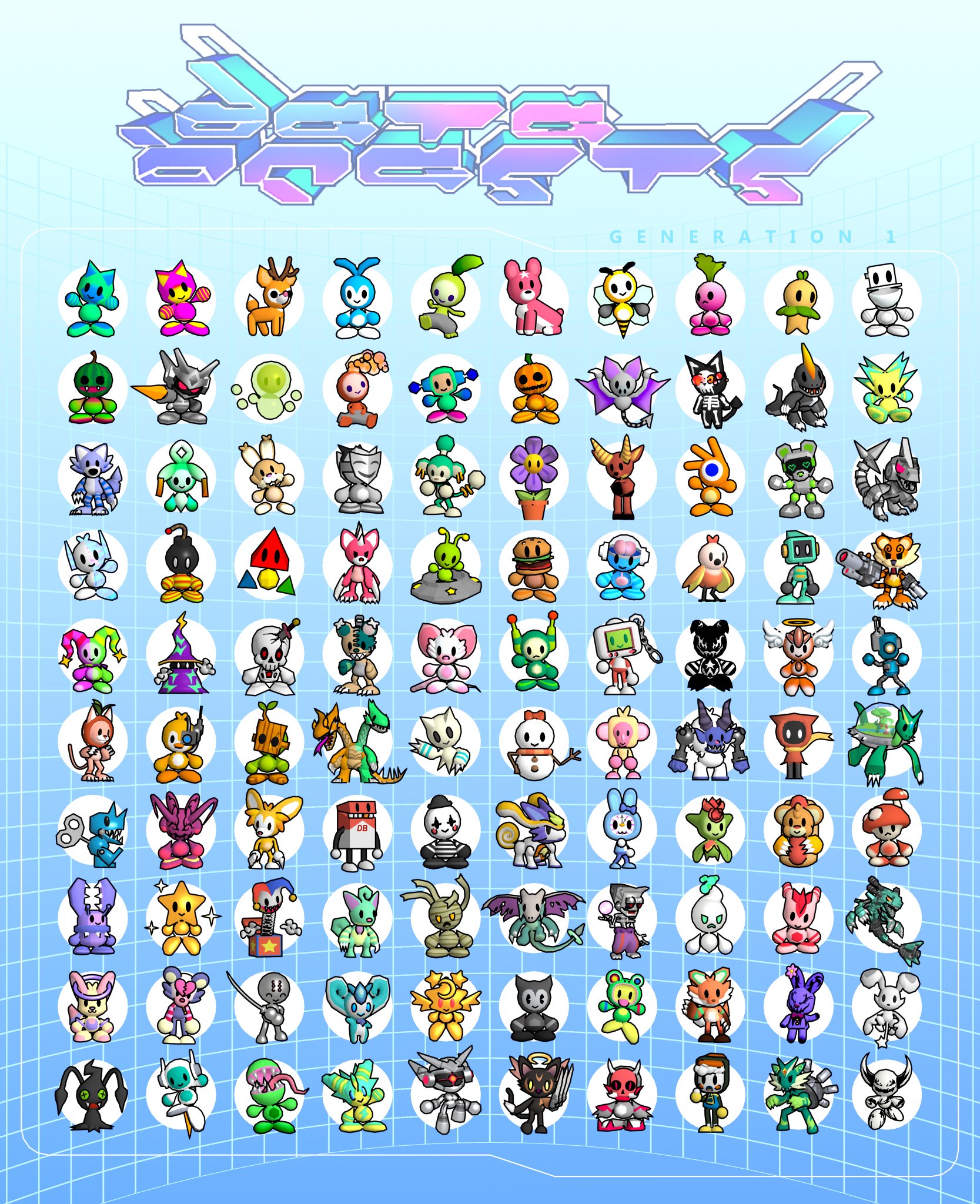 DataBeasts on Twitter: "To celebrate the launch of Gen 2, this poster of all the Gen 1 ...