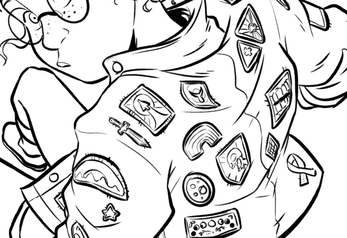 「Another WIP cuz I love inking 」Lauren Schmidtの漫画