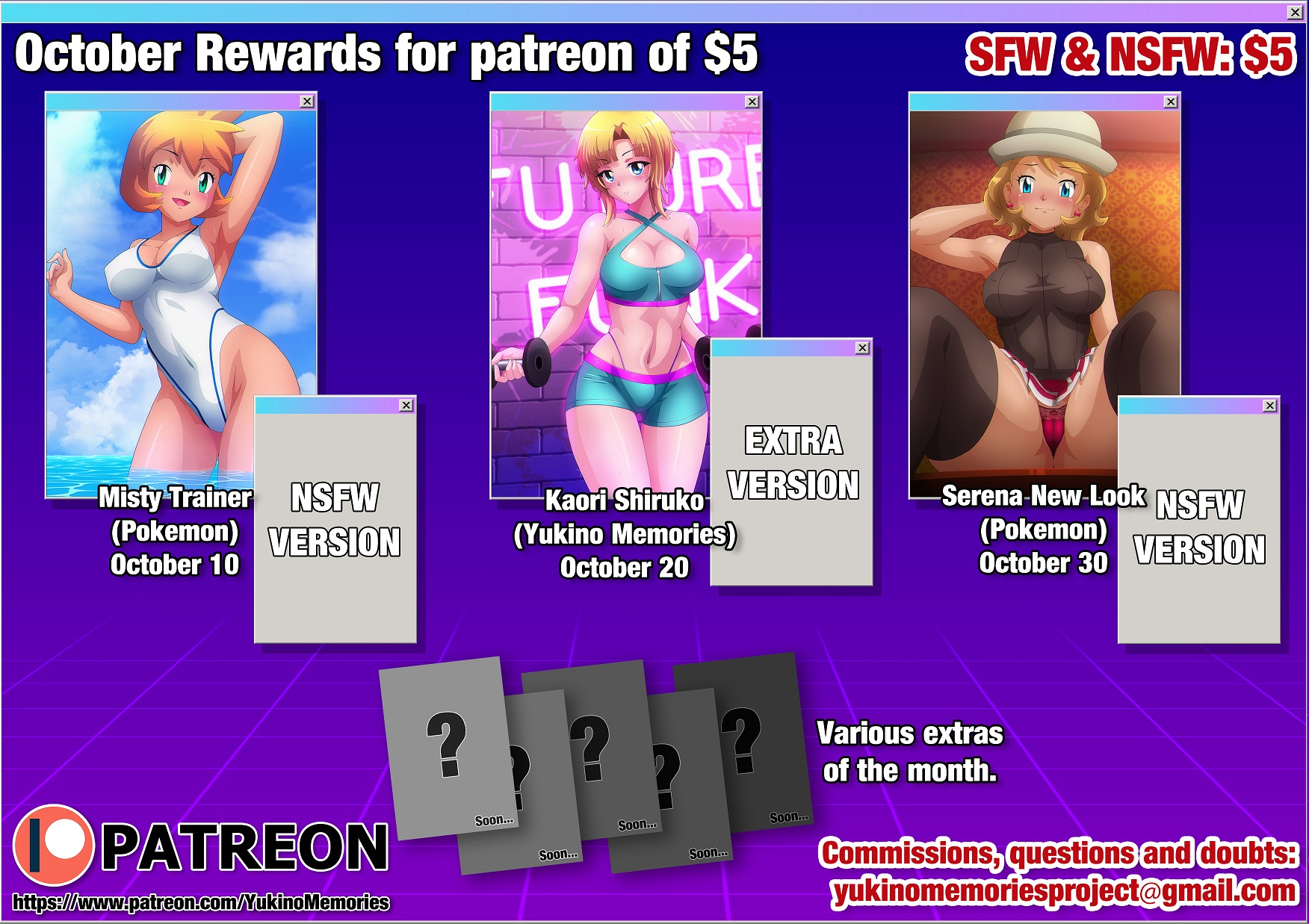 Zel Retro Art 🔞 (Comms CLOSED) on Twitter: "Some of the next rewards that will come in October ...