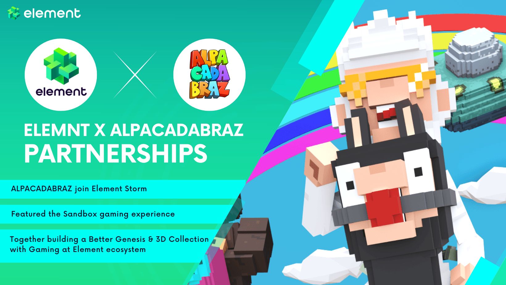 Element NFT Marketplace on Twitter: "Elemnt x @ALPACADABRAZ Partnerships Announcement！ We will ...