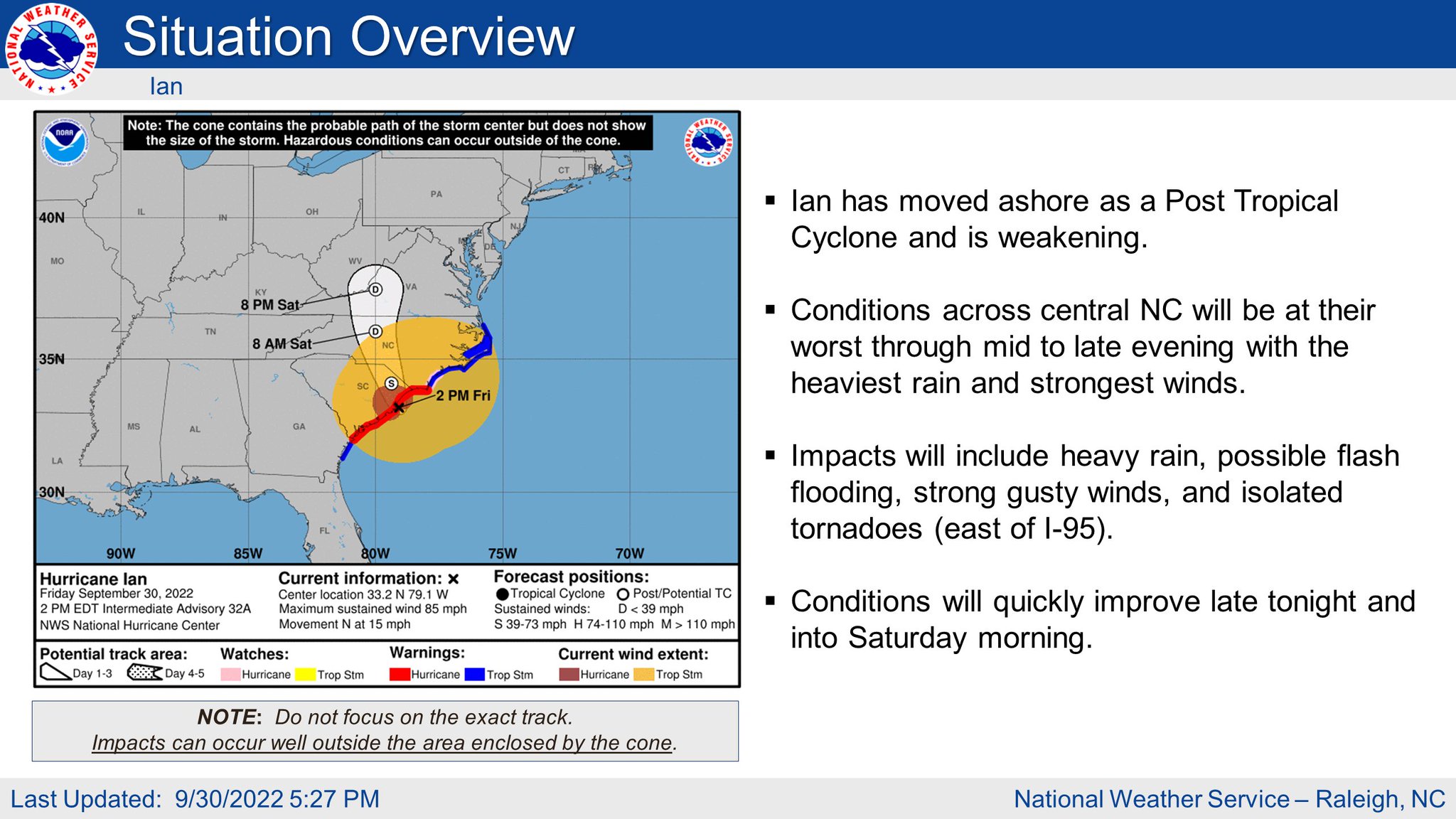 NWS Raleigh on Twitter: "Heavy rain and gusty winds remain a threat through the evening as Post ...