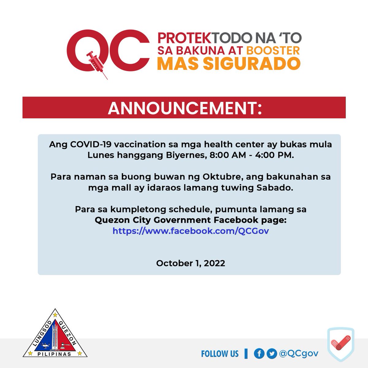 Quezon City Government on Twitter: Quezon City Government on Twitter: