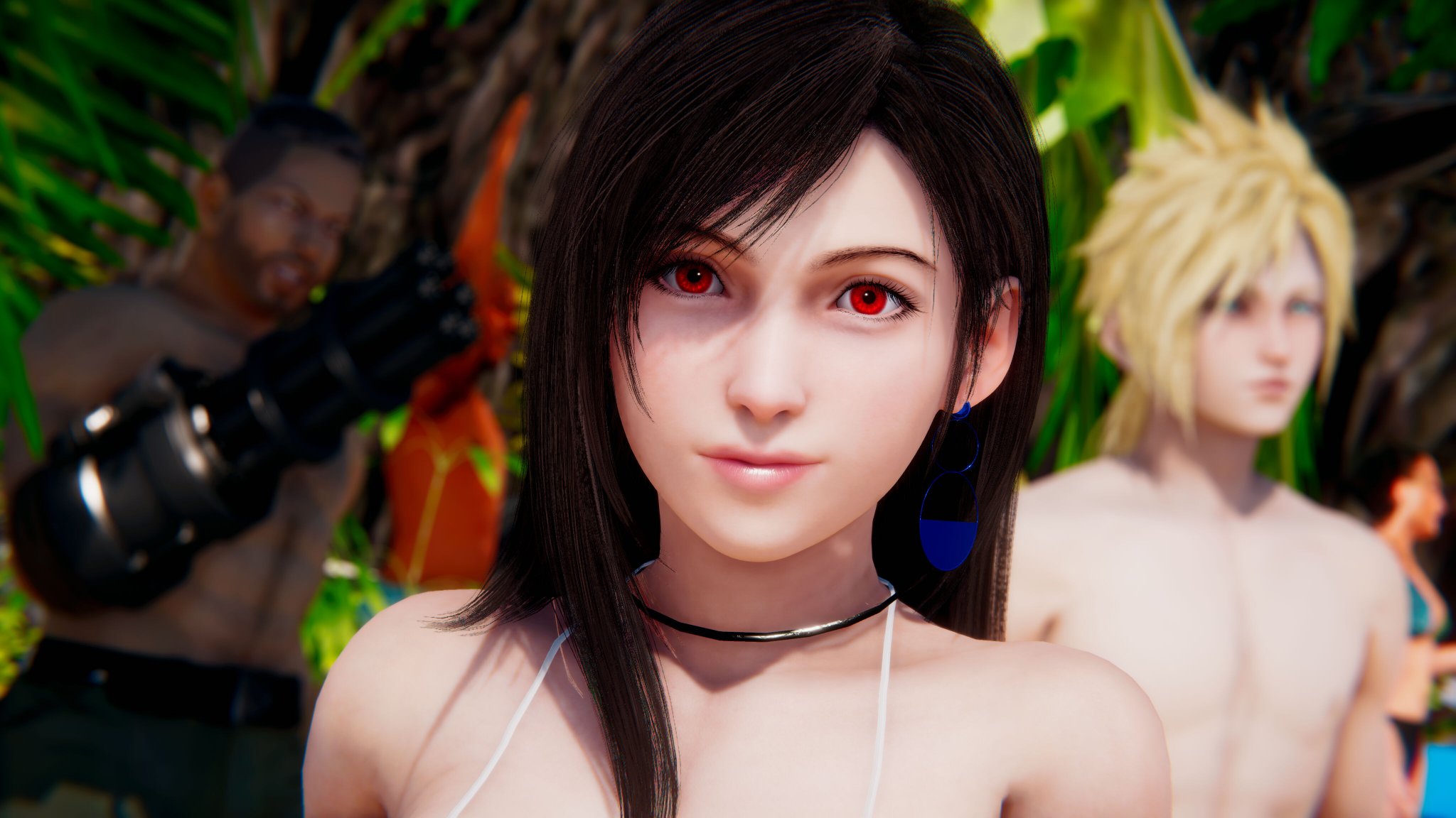 GGAdams on Twitter: "𝗧𝗶𝗳𝗮 face close-up📸 #ハニーセレクト2 #HoneySelect2 #3DCG #3D #TifaLockhart #FF7R ...