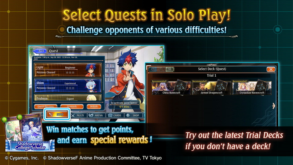 Shadowverse on Twitter: "Shadowverse Flame Tie-in Quests! Win special matches against ...