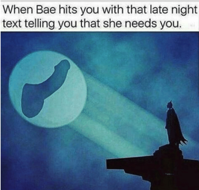 Bae Bat Signal Meme
