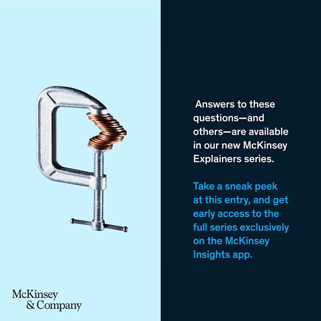 McKinsey & Company on Twitter: "Simple definitions of #inflation won't tell you what causes it ...
