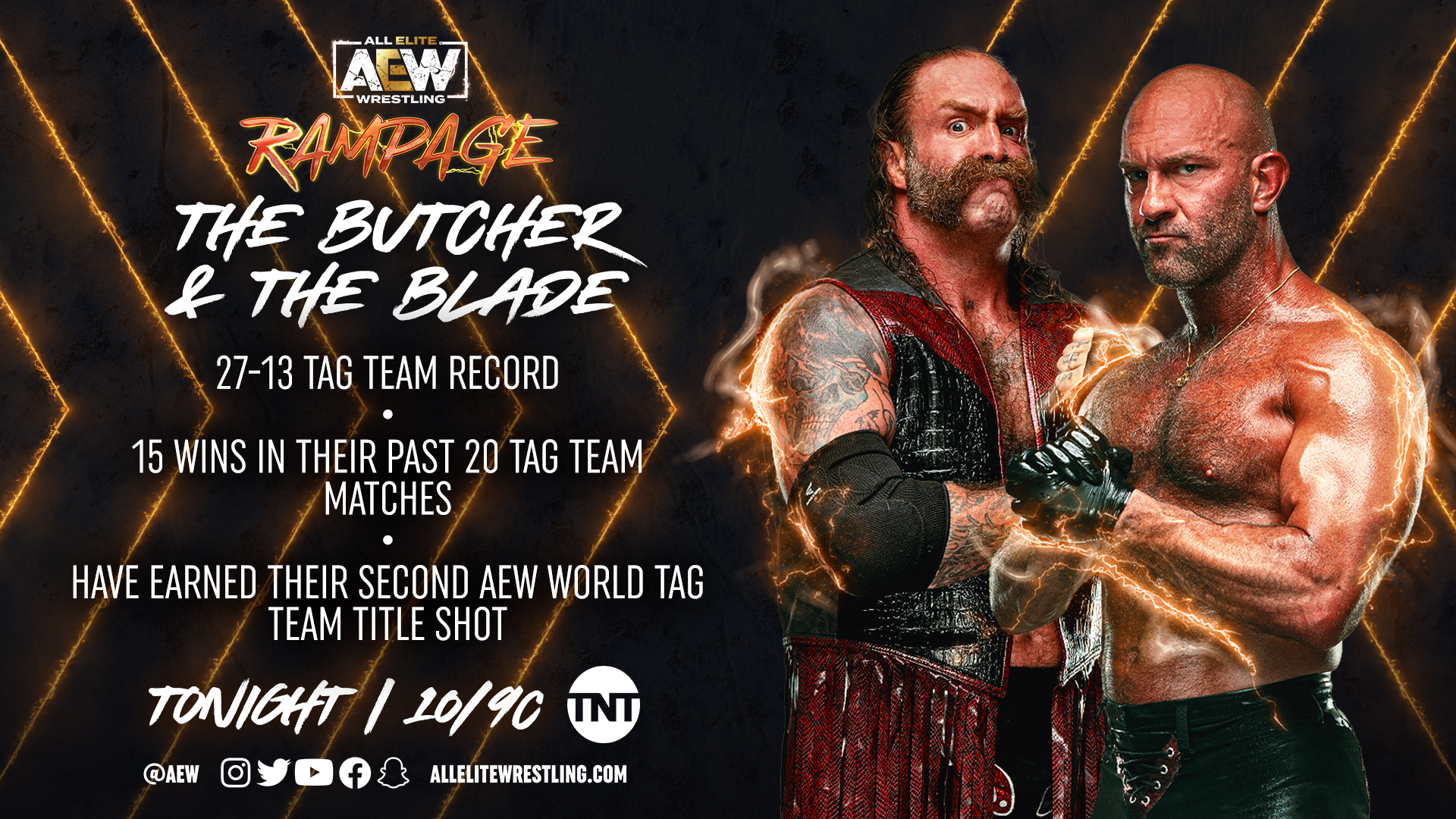 All Elite Wrestling on Twitter: "#TheButcherAndTheBlade (@andycomplains & @BladeOfBuffalo) take ...