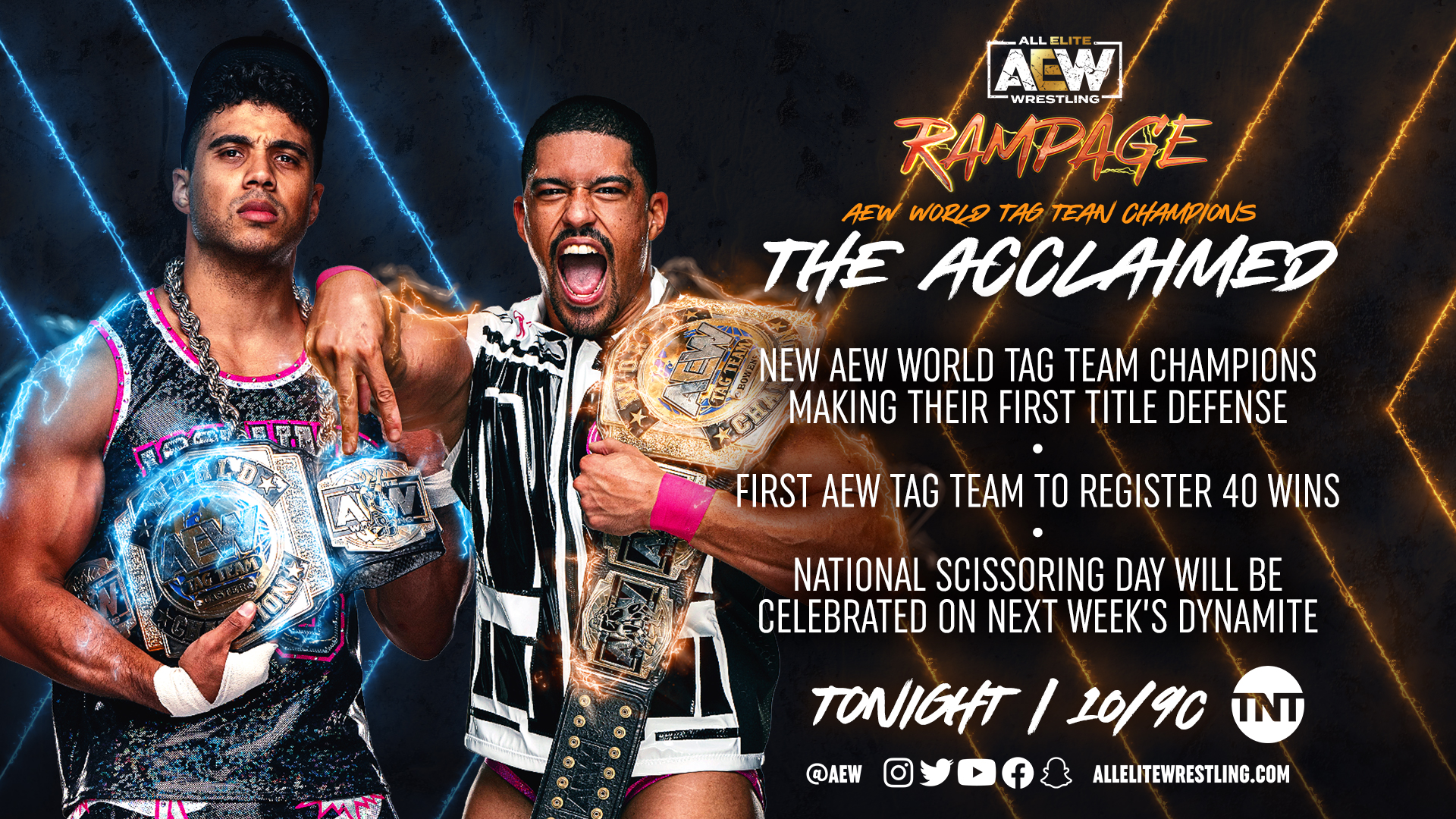 All Elite Wrestling on Twitter: "#AEW World Tag Team Champions #TheAcclaimed (@bowens_official ...