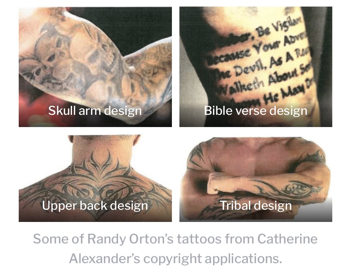 Randy Orton Skull Sleeve Tattoos