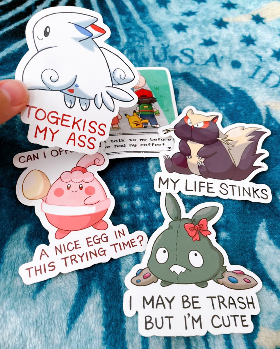「MY AGGRESSIVE POKÉMON 4.0 STICKERS ARE HERE! Gonna stock the」𝓙𝓾𝓹𝔂 爱吃蘑菇 ...