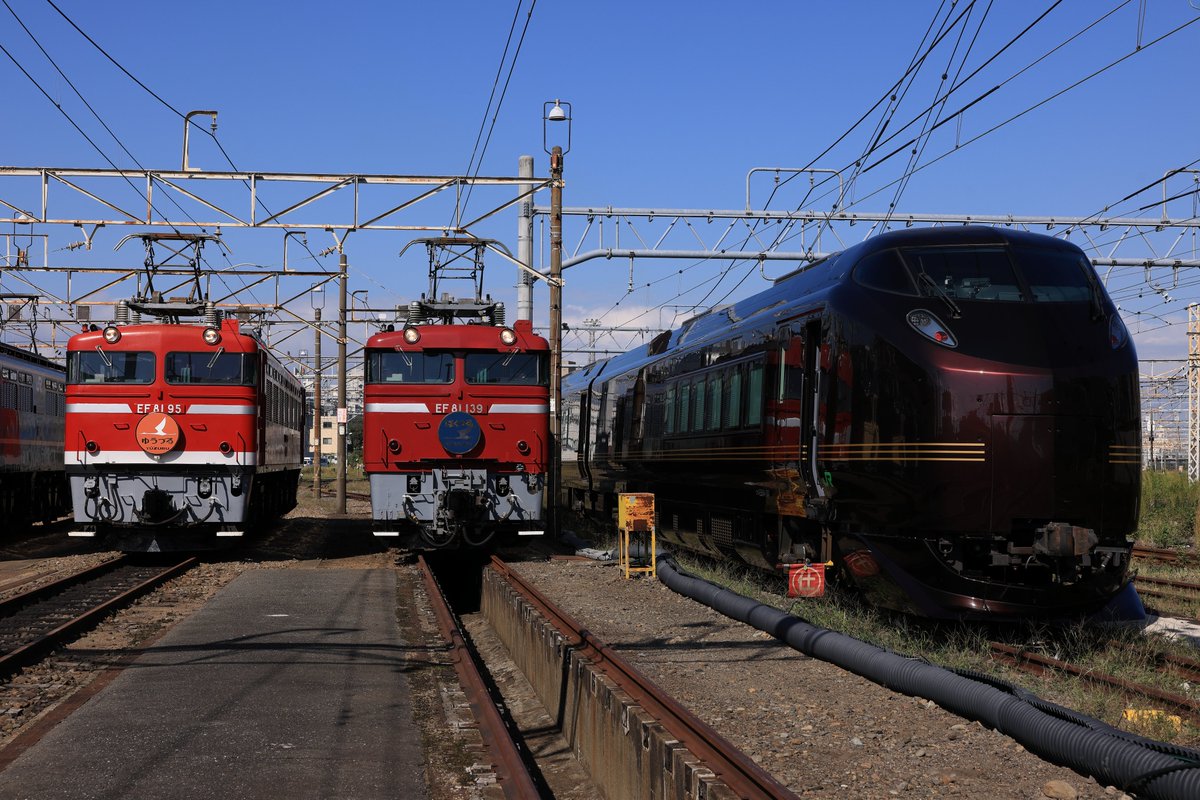 どらごぬ on Twitter: "2022/10/1 尾久車両センター(旧田端運転所検修)機関車撮影会 EF65 1102, EF65 1103, EF65 1115, EF81 95 ...