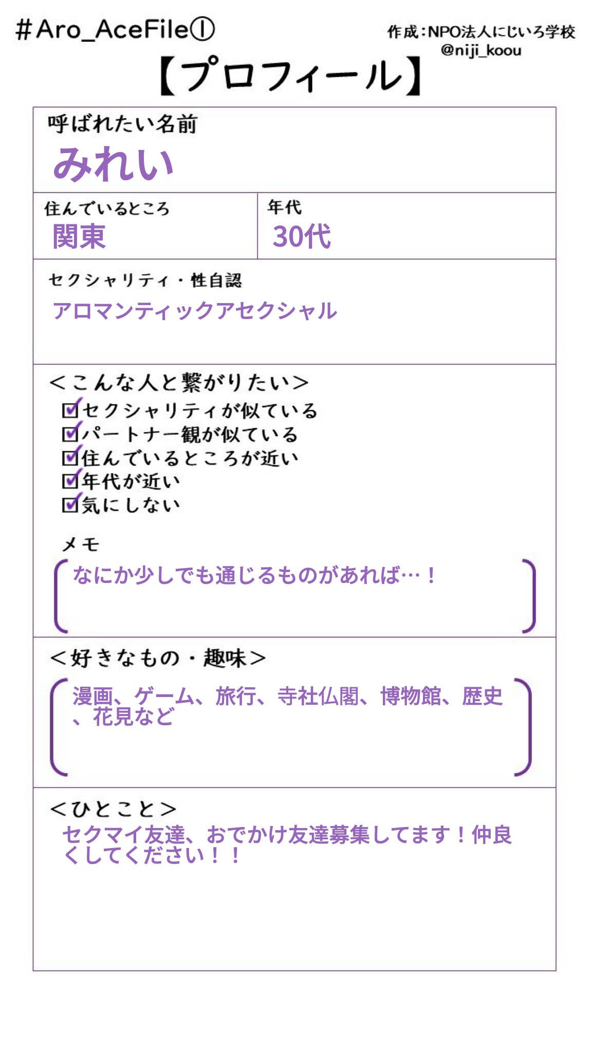 みれい on Twitter: "やってみました！ 2022.10.1 #AロマAセク #Aro_AceFile https://t.co/1GkaL6fgi3 https://t.co ...